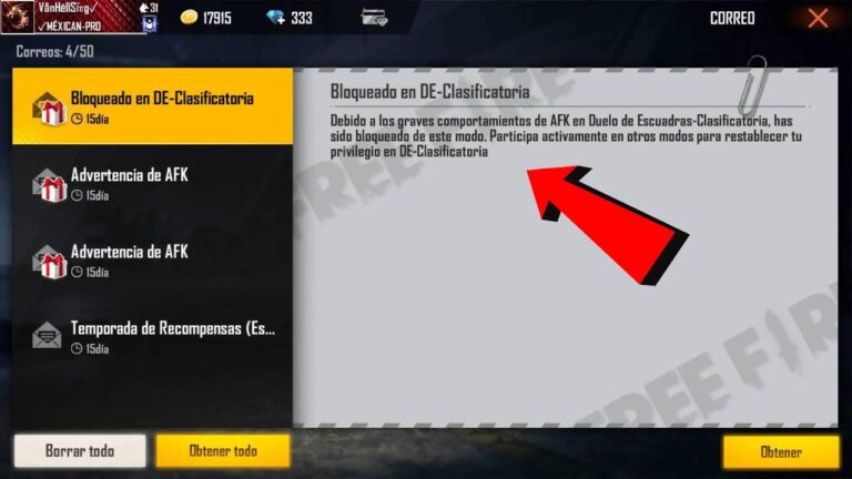 Como desbloquear de clasificatoria en Free Fire - 2024